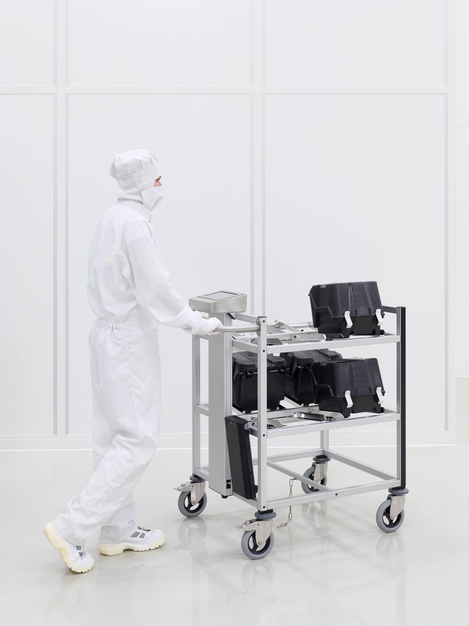 RFID Trolley for Cleanrooms - Fabmatics